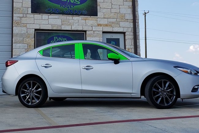 Car Vinyl Wrap Alcoa | GNJ Auto Graphics | Satin Silver Aluminum Vinyl